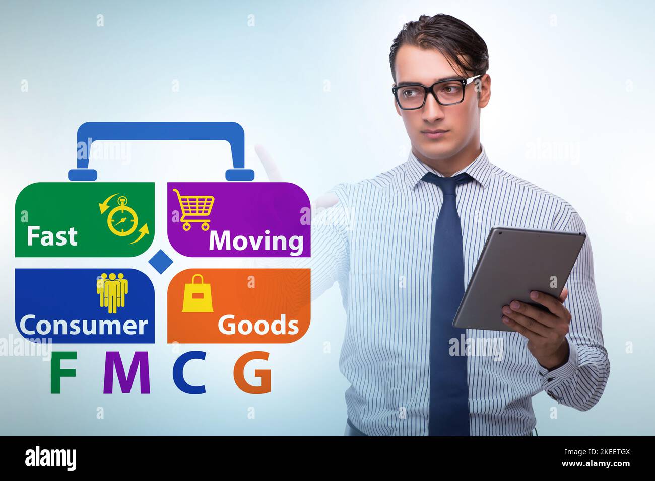 FMCG concept of fast moving consumer goods Stock Photo - Alamy