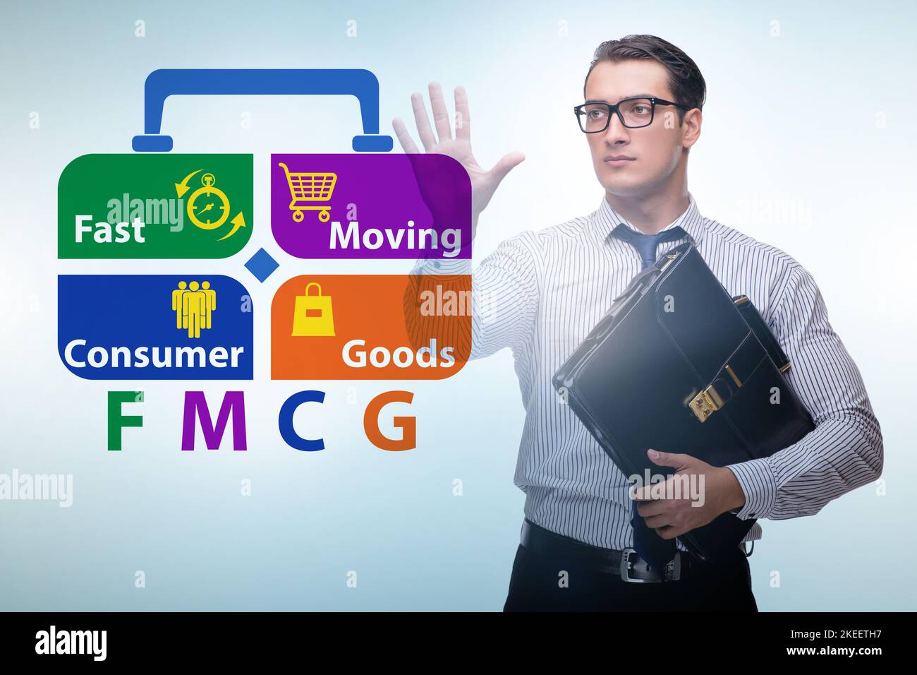 FMCG concept of fast moving consumer goods Stock Photo - Alamy
