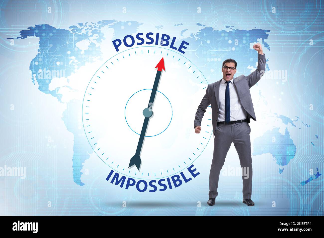 Concept of possible and the impossible opportunities Stock Photo - Alamy