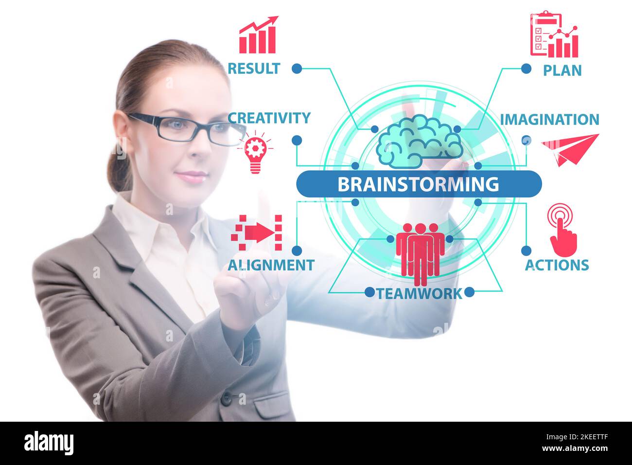 Concept of the brainstorming as a solution tool Stock Photo - Alamy