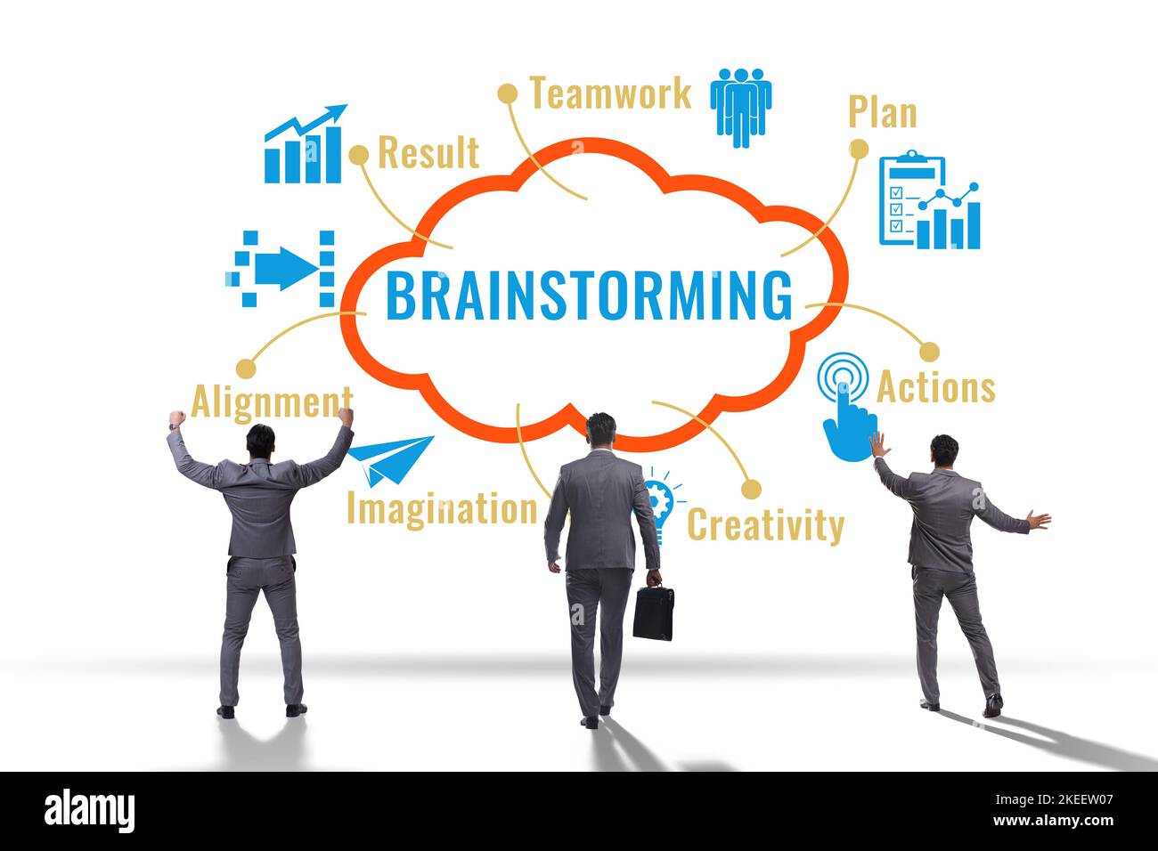 Brainstorming concept as the solution tool Stock Photo - Alamy
