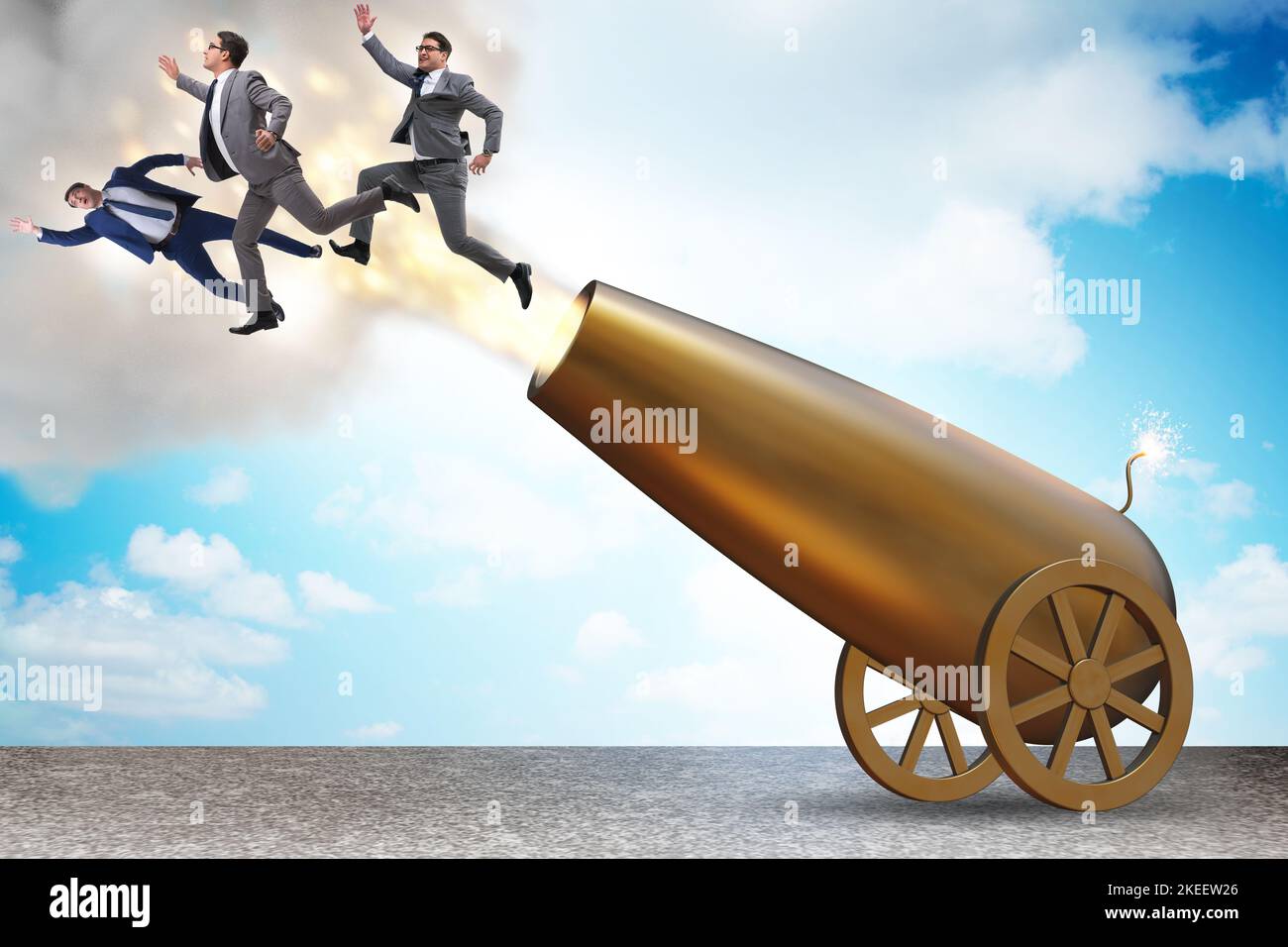 Man launch cannon hi-res stock photography and images - Alamy