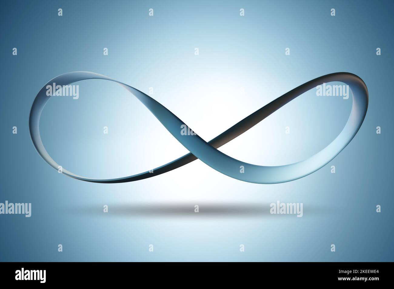 Endless infinite loop shape - 3d rendering Stock Photo - Alamy