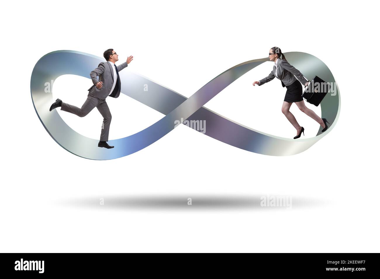 Businessman running on endless hi-res stock photography and images - Alamy