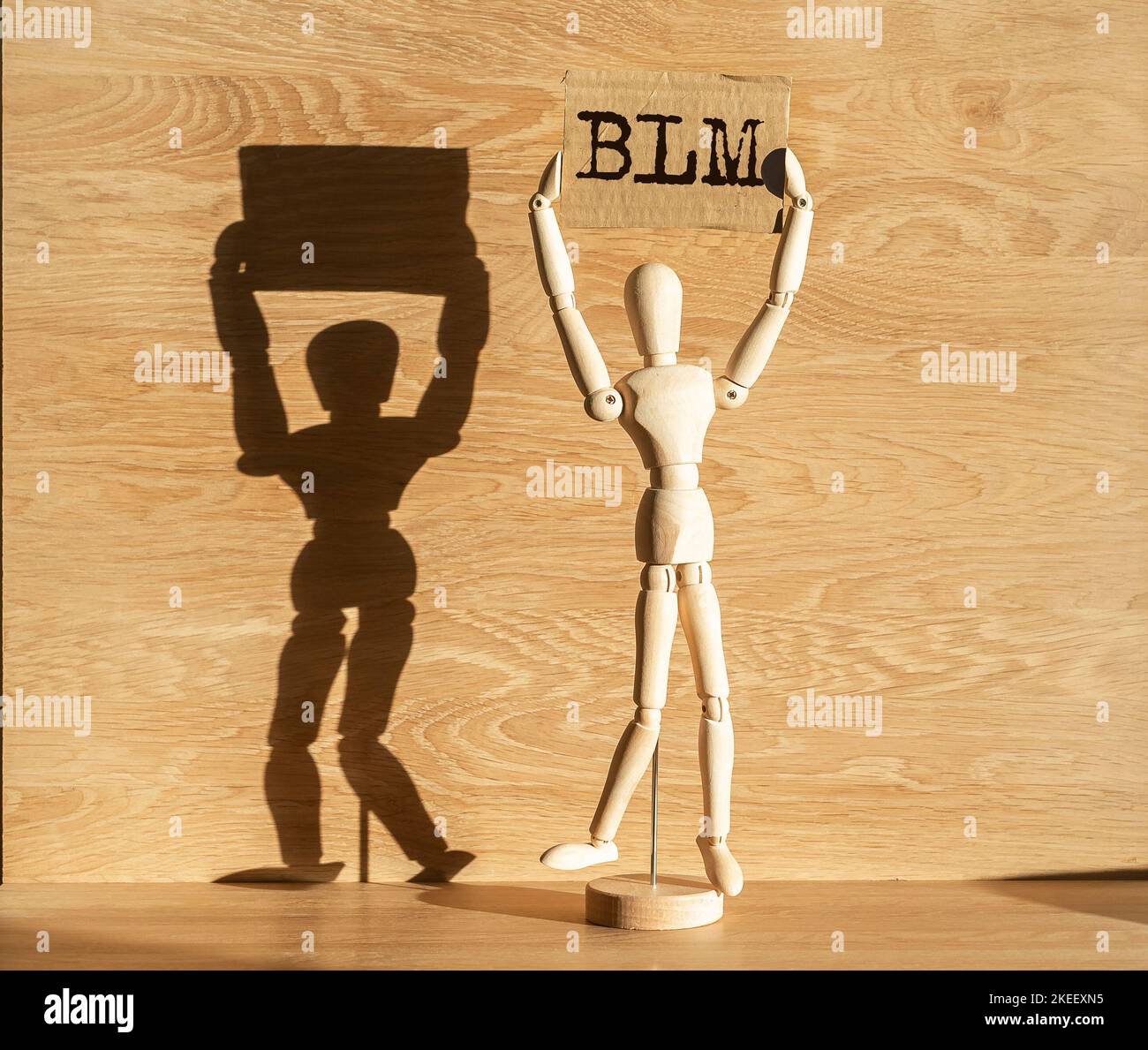 BLM acronym for Black Lives Matters movement. Abstract concept Stock ...