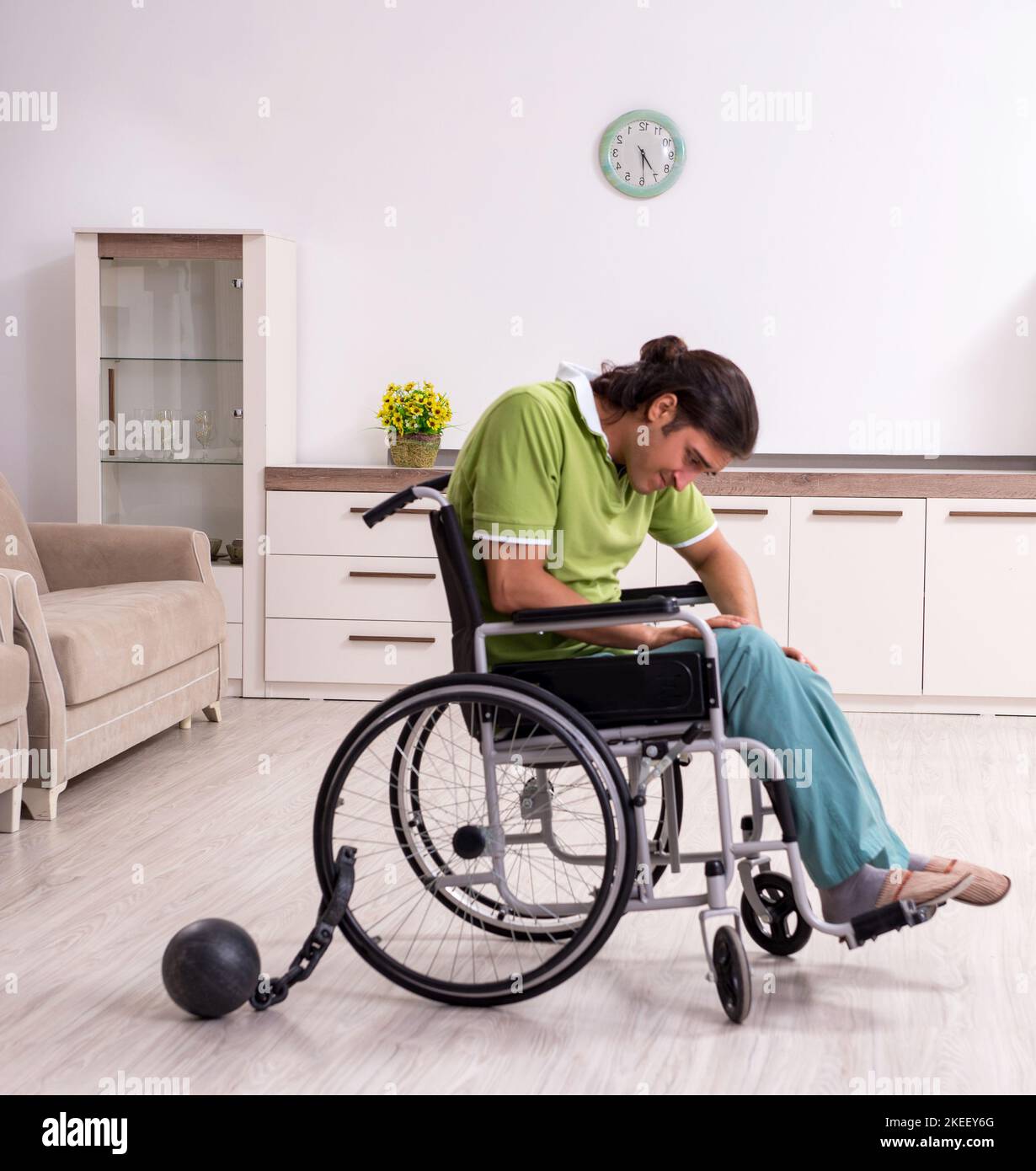Restrained wheelchair hi-res stock photography and images - Alamy