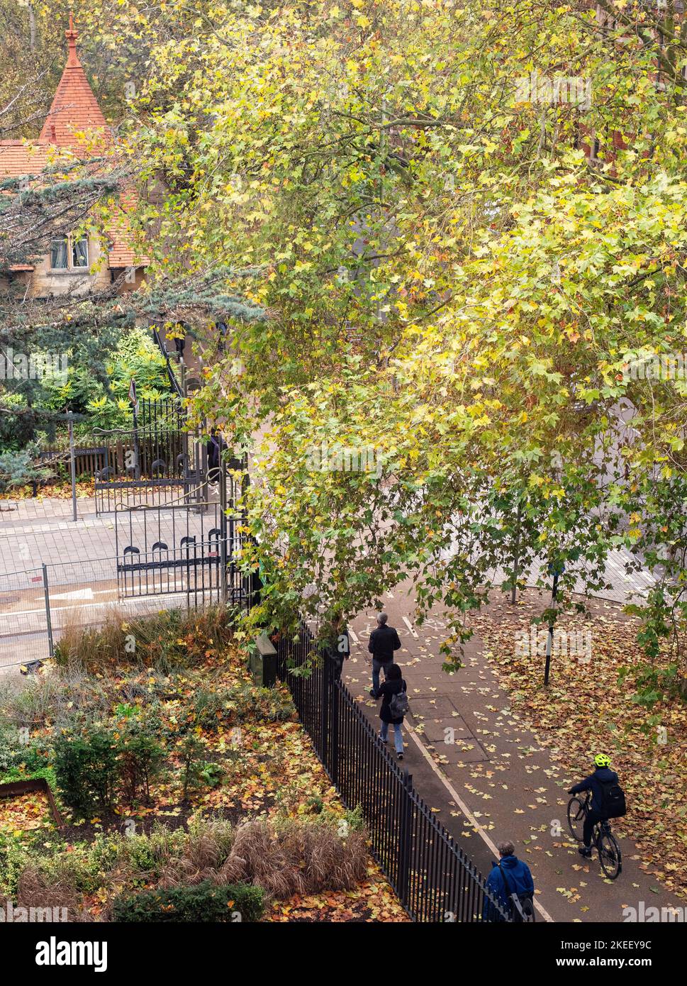 High angle view from the Beecroft building, the Oxford University ...