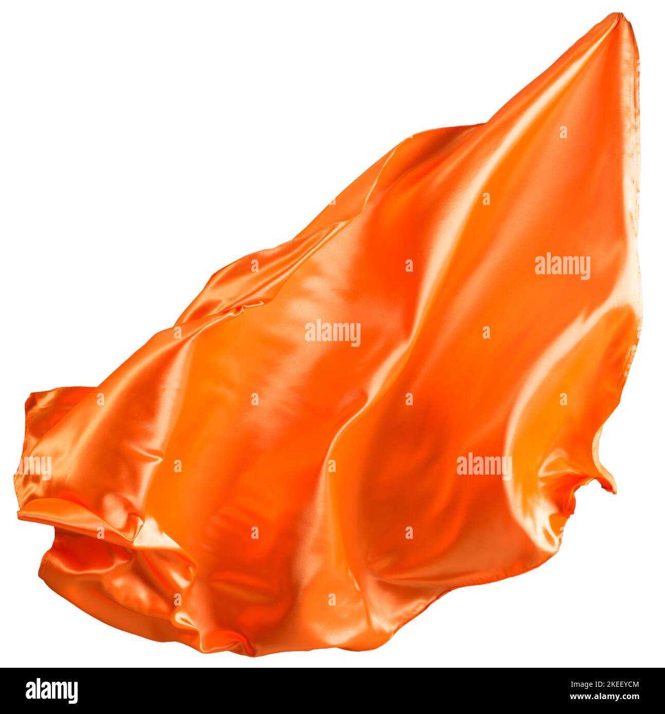 Orange cloth flutters Stock Photo - Alamy