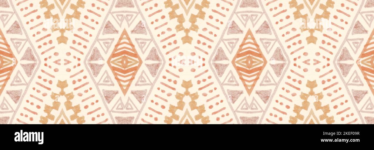 Seamless peruvian pattern. Hand drawn aztec illustration Stock Photo ...