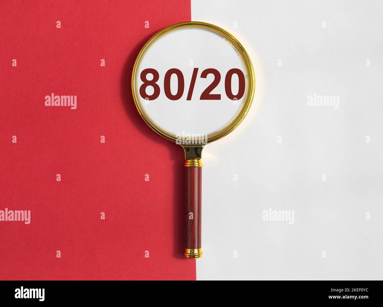 80-20-pareto-principle-concept-inscription-on-red-and-white-background