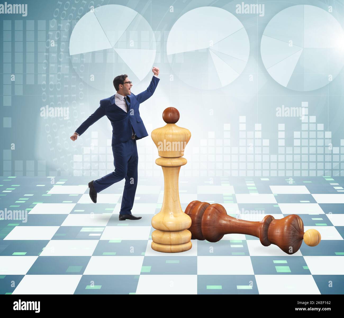 The strategy and tactics concept with businessman Stock Photo - Alamy