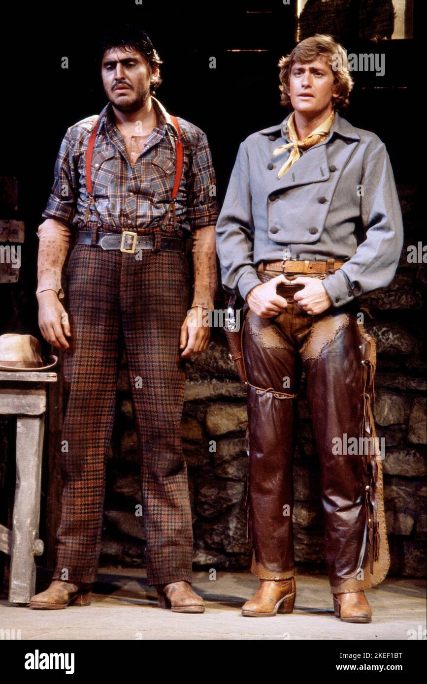 l-r: Alfred Molina (Jud Fry), John Diedrich (Curly McLain) in OKLAHOMA ...