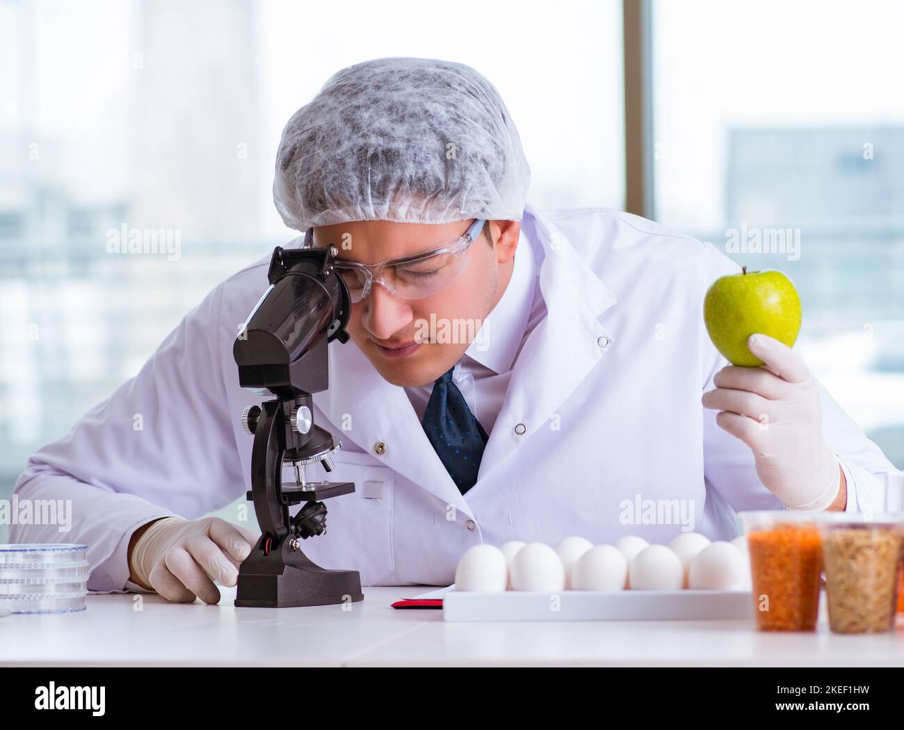 The nutrition expert testing food products in lab Stock Photo - Alamy