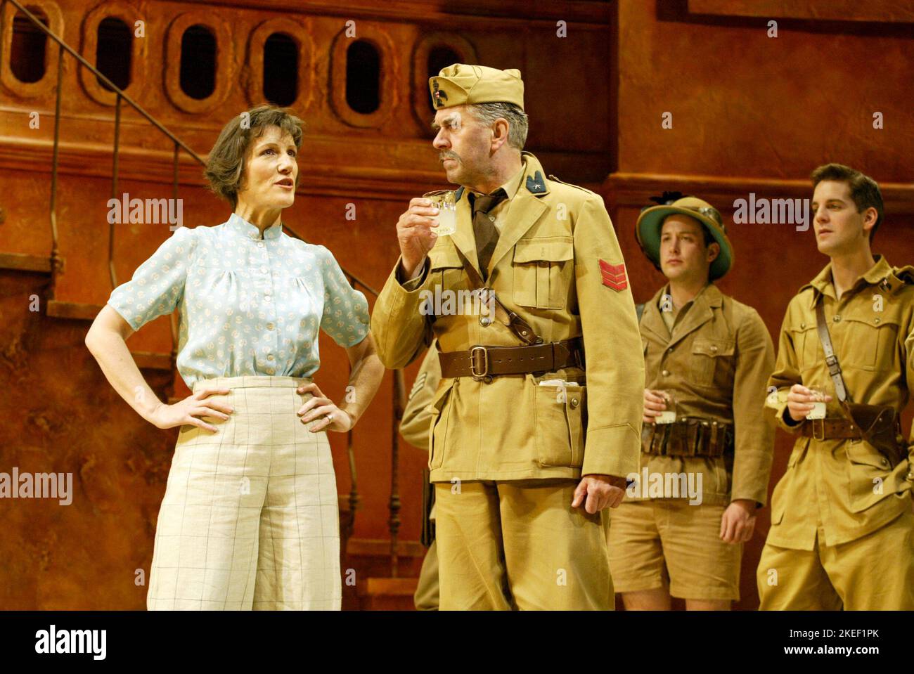 l-r: Harriet Walter (Beatrice), Nicholas le Prevost (Signor Benedick ...