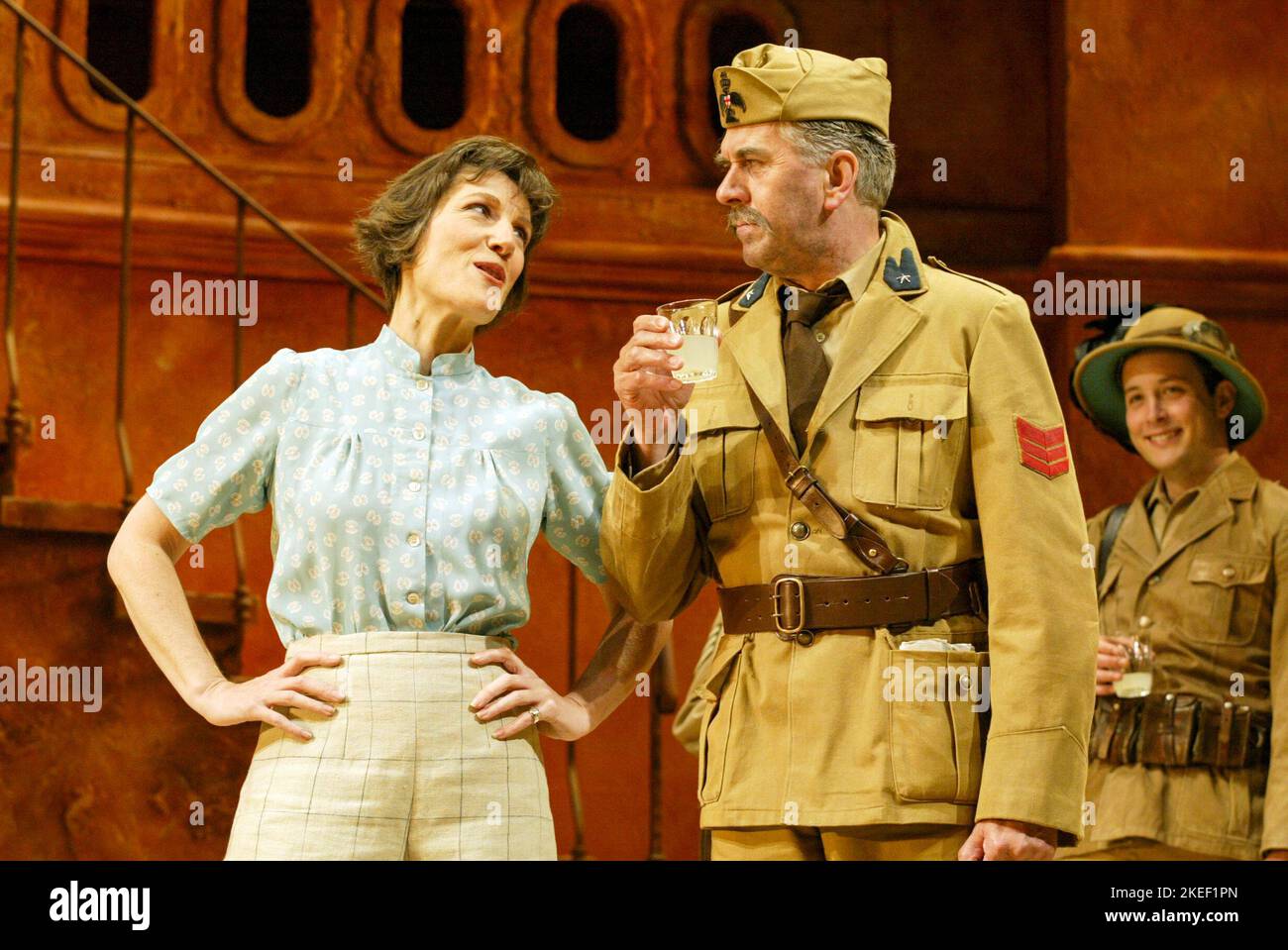l-r: Harriet Walter (Beatrice), Nicholas le Prevost (Signor Benedick ...