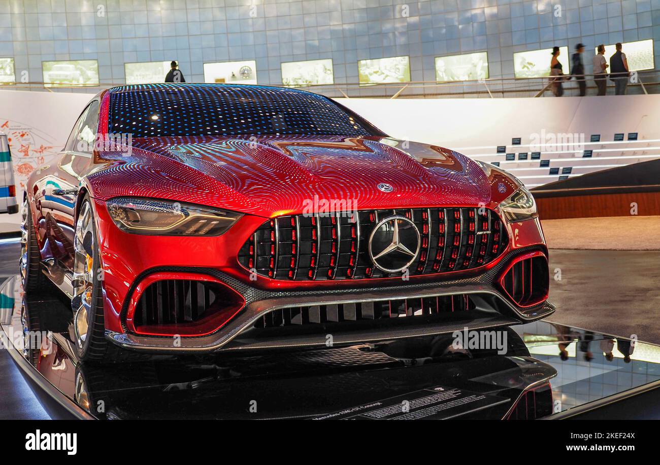2017 Mercedes-AMG GT Concept at the Mercedes-Benz Museum Stock Photo ...