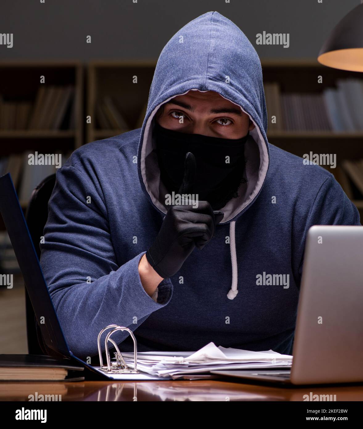 The hacker stealing personal data from home computer Stock Photo - Alamy