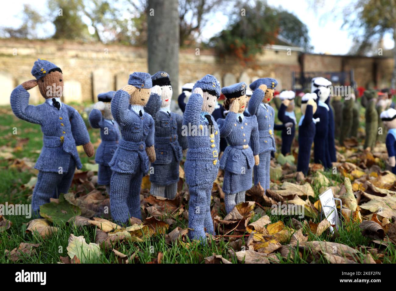 Knitted remembrance figures hi-res stock photography and images - Alamy