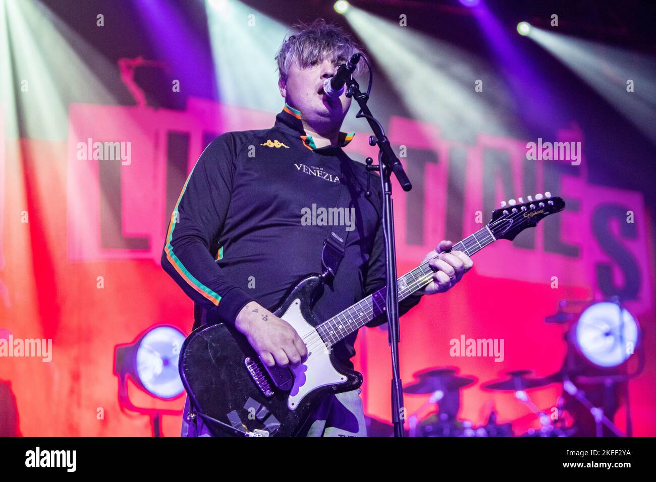 Milan Italy 11 November 2022 The English Rock Band The Libertines Performs Live On Stage At