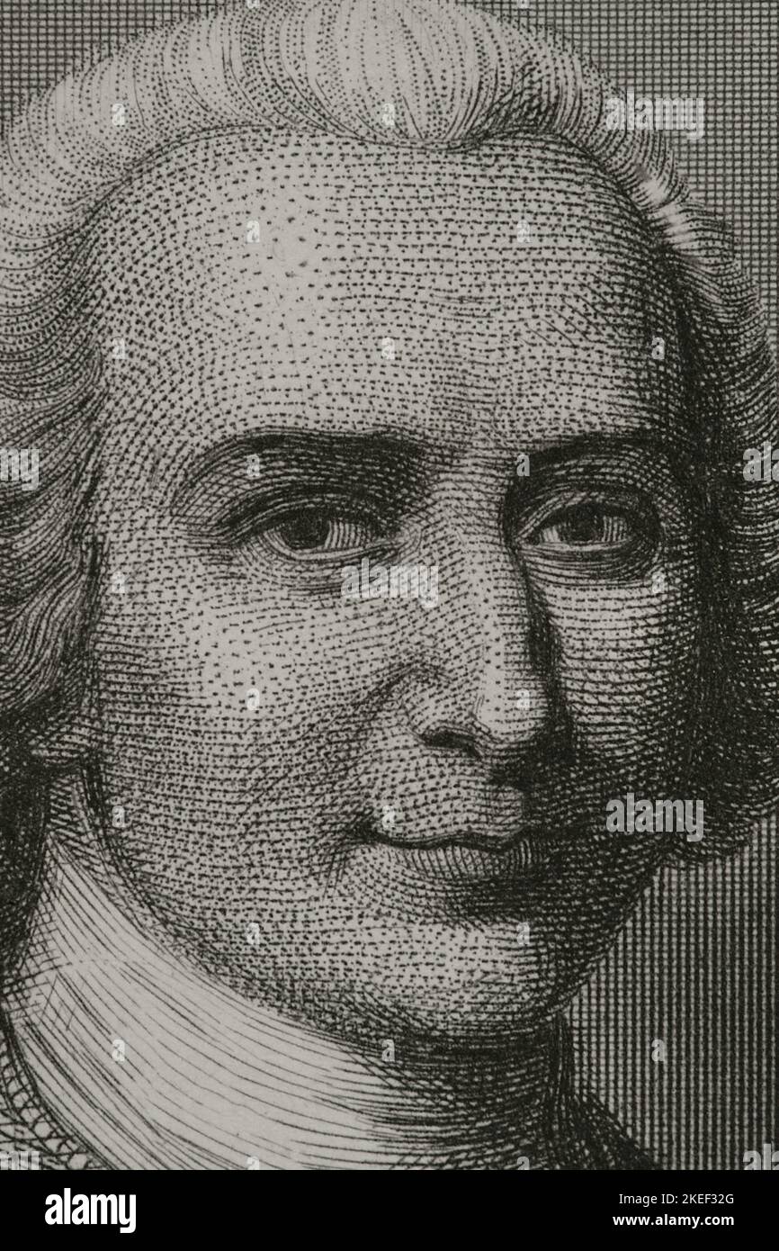 Jean-Jacques Rousseau (1712-1778). Swiss-born French writer and ...