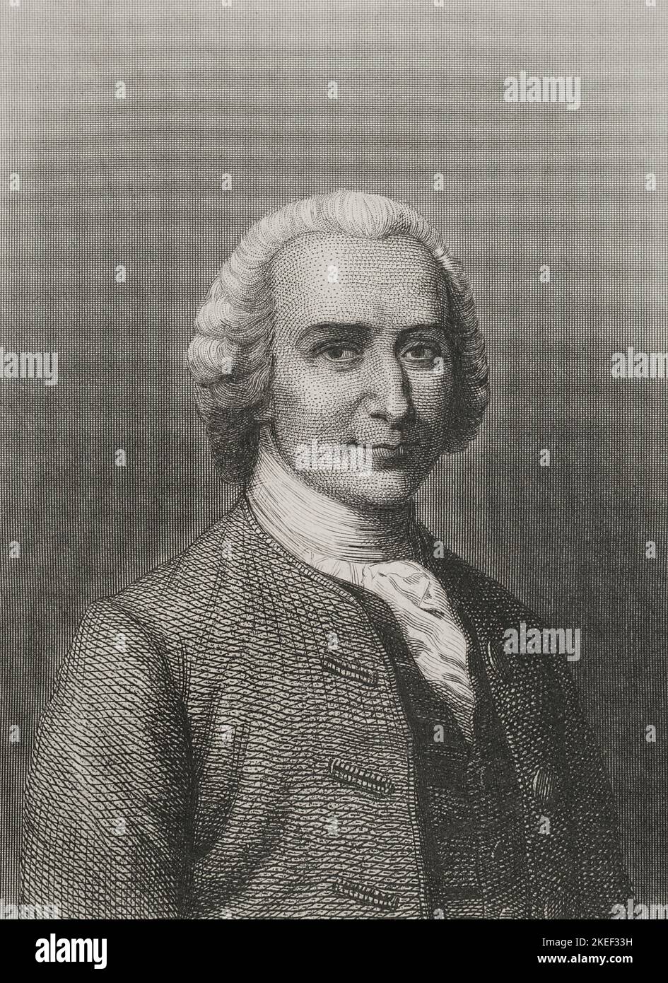 Jean-Jacques Rousseau (1712-1778). Swiss-born French writer and ...