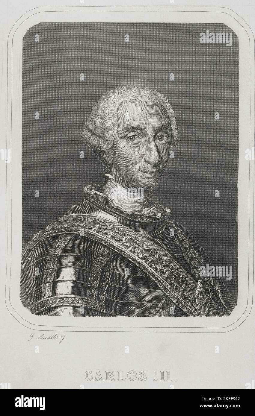 Charles III (1716-1788). King of Spain (1759-1788). Bourbon dynasty ...