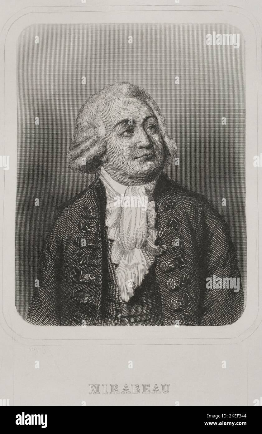 Honoré-Gabriel Riqueti, comte de Mirabeau (1749-1791). French ...