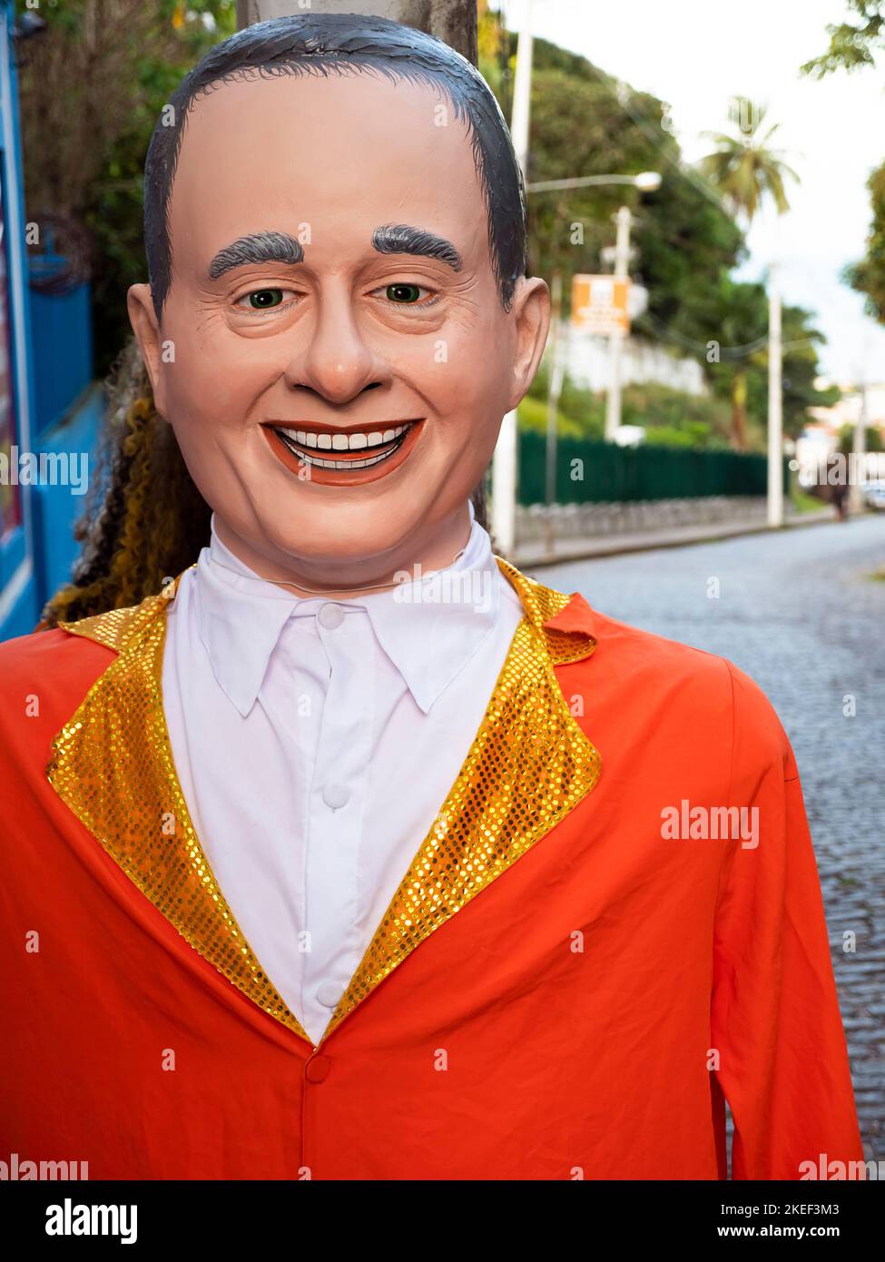 Pieces of Carnival Decoration made in Olinda, PE, Brazil Stock Photo ...
