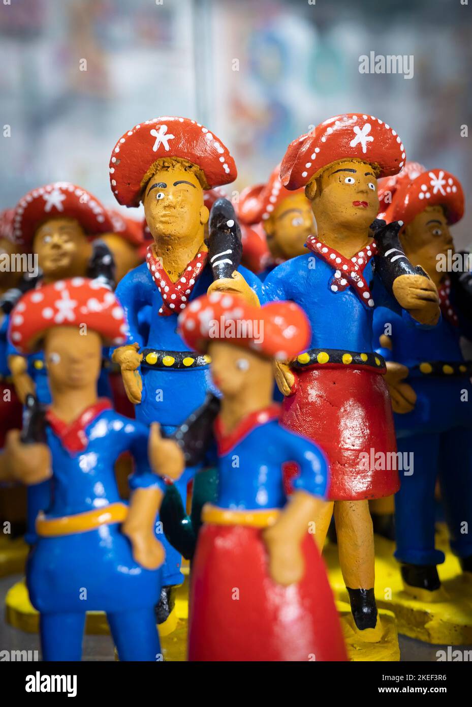 Brazilian art decor made in Olinda, PE, Brazil out of clay and painted ...