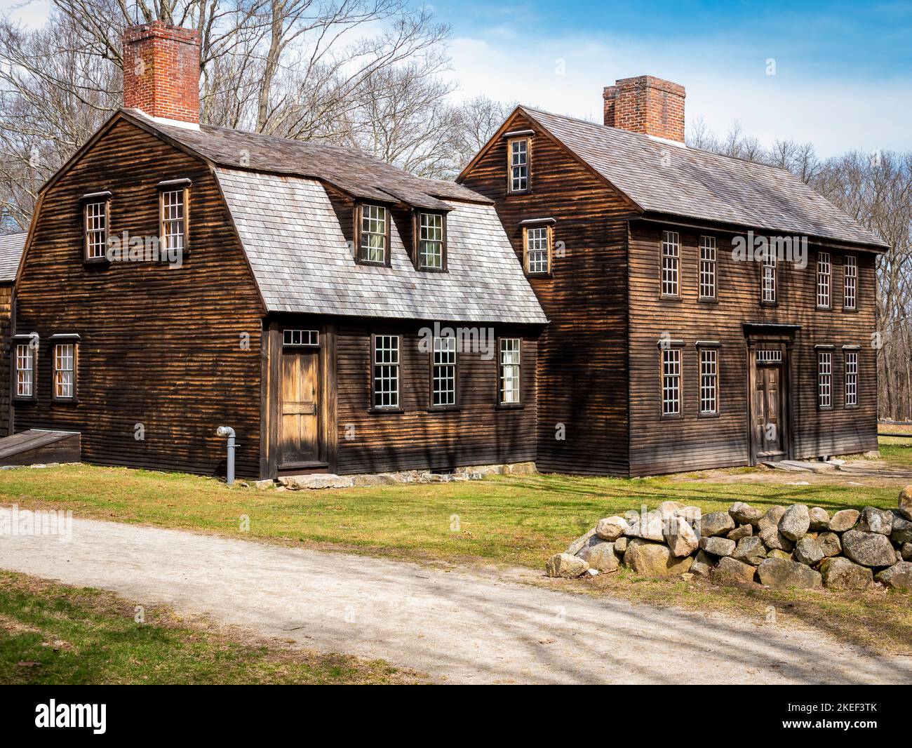 The historic building of Massachusetts, USA dated from the American ...