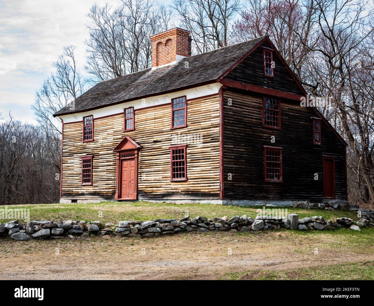 The historic building of Massachusetts, USA dated from the American ...