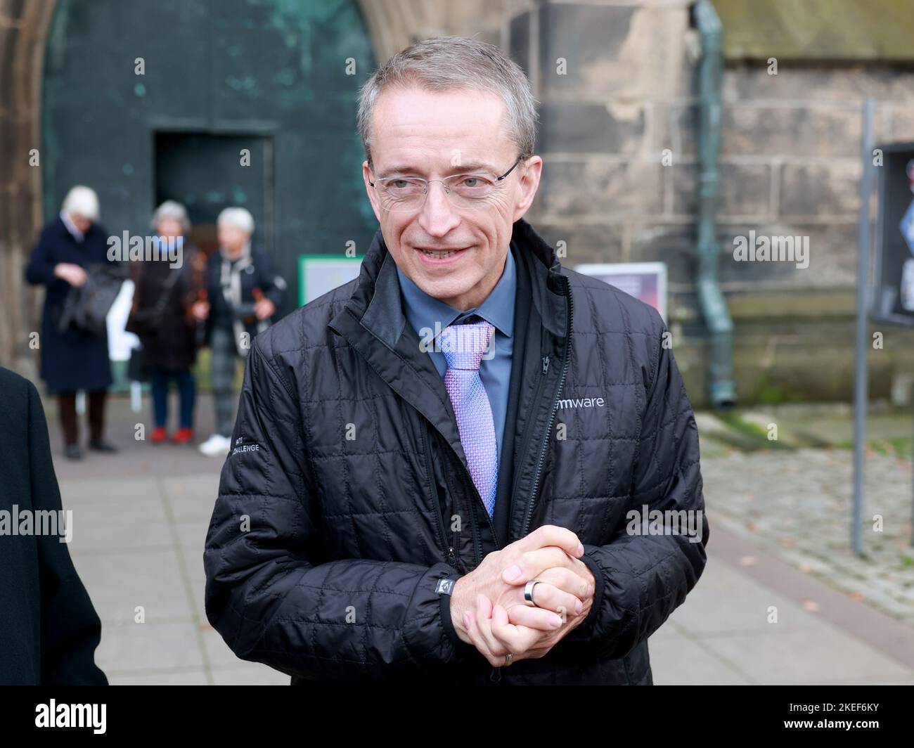 12 November 2022, Saxony-Anhalt, Magdeburg: Intel CEO Pat Gelsinger ...