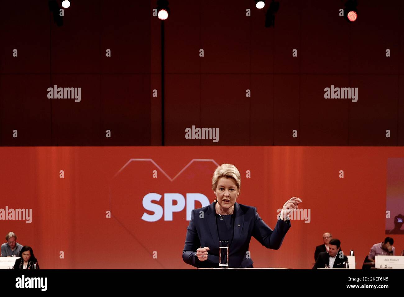 12 November 2022, Berlin: Franziska Giffey (SPD), governing mayor of ...