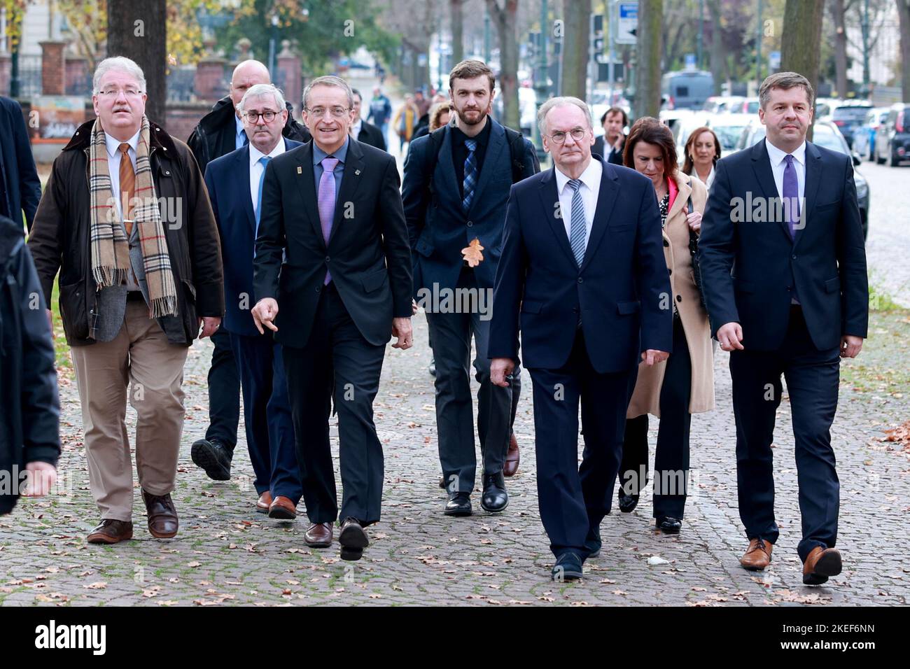 12 November 2022, Saxony-Anhalt, Magdeburg: Intel CEO Pat Gelsinger ...