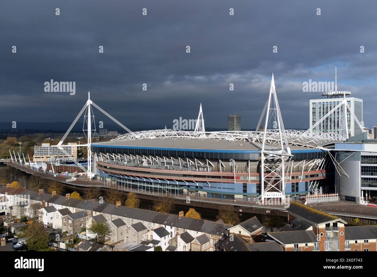 General view of the Principality Stadium in Cardiff before the Autumn ...