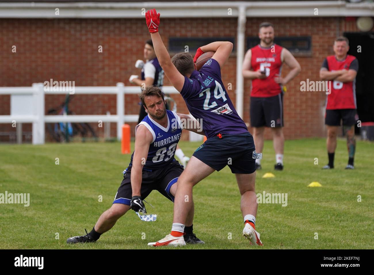 Cardiff Hurricanes Flag Football Stock Photo - Alamy