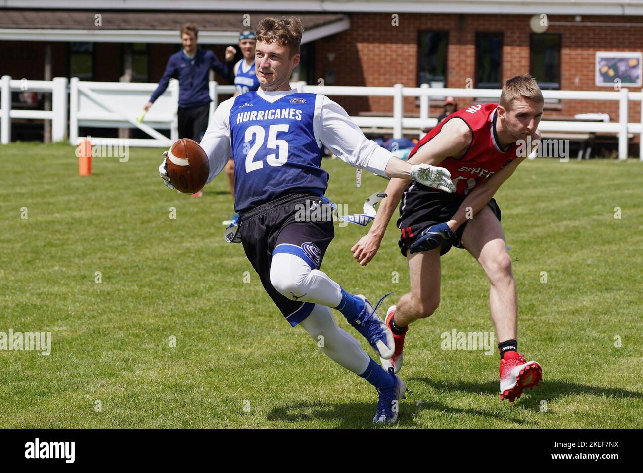 Cardiff Hurricanes Flag Football Stock Photo - Alamy