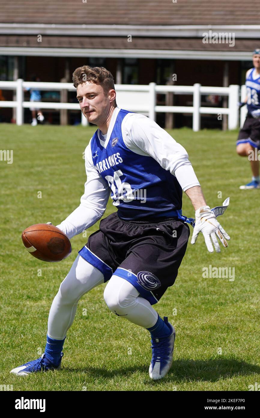 Cardiff Hurricanes Flag Football Stock Photo - Alamy