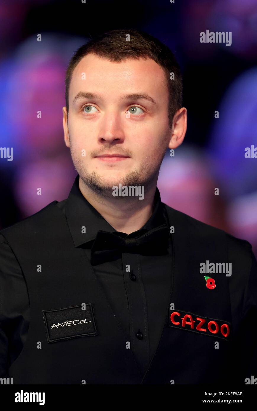 England’s Sam Craigie looks on ahead of his match against China’s Zhao ...