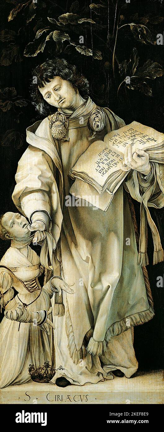 Mathis Gothart Grunewald, St. Cyriacus. Circa 1509-1510, Oil on panel ...