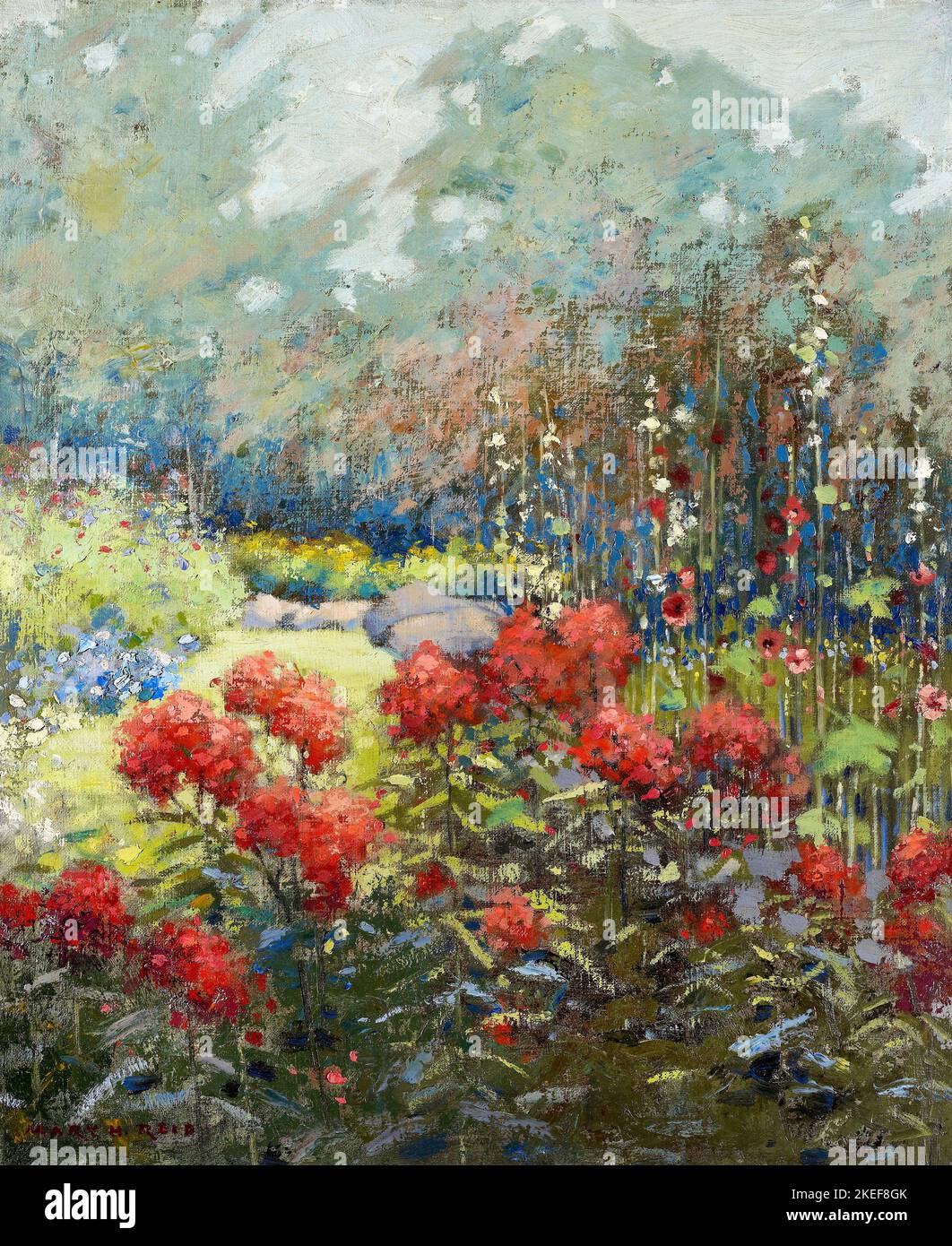Mary Hiester Reid, A Garden in September, Circa 1889-1899, Oil on ...