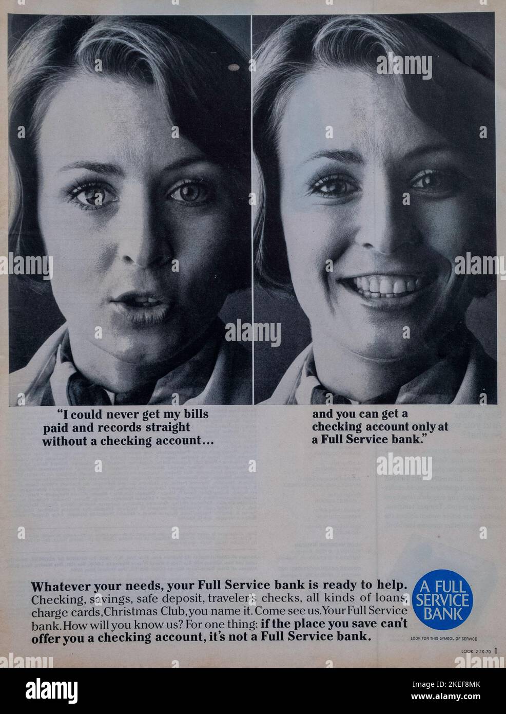 Vintage 10 February 1970 "Look" Magazine Advert, USA Stock Photo - Alamy