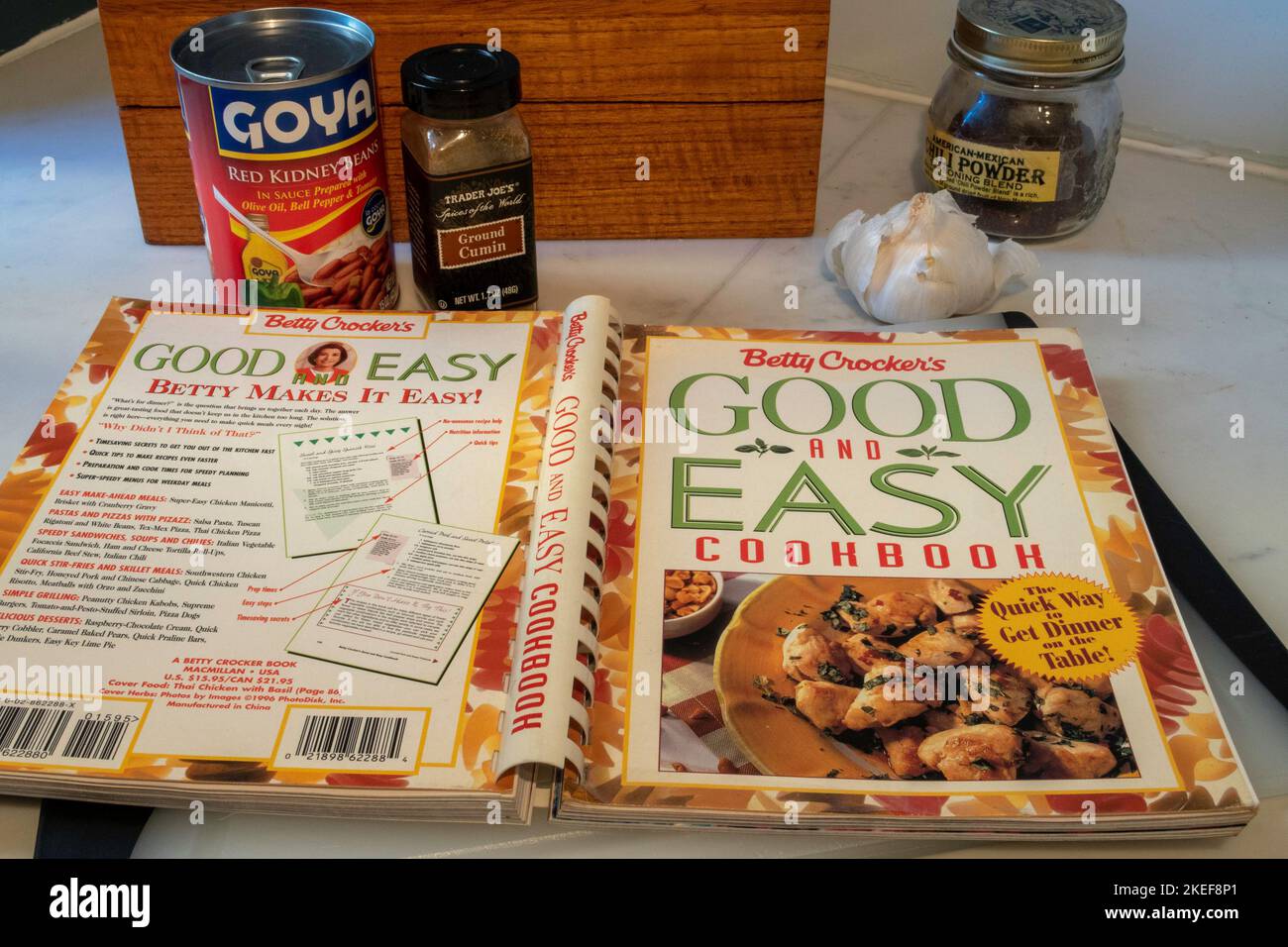 A vintage 1996 Betty Crocker cookbook provides quick and easy recipes ...