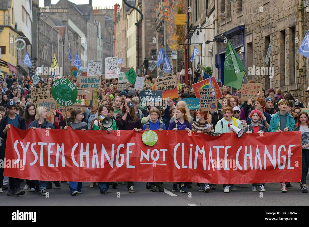 Edinburgh Scotland, UK 12 November 2022. Climate activists gather at St ...