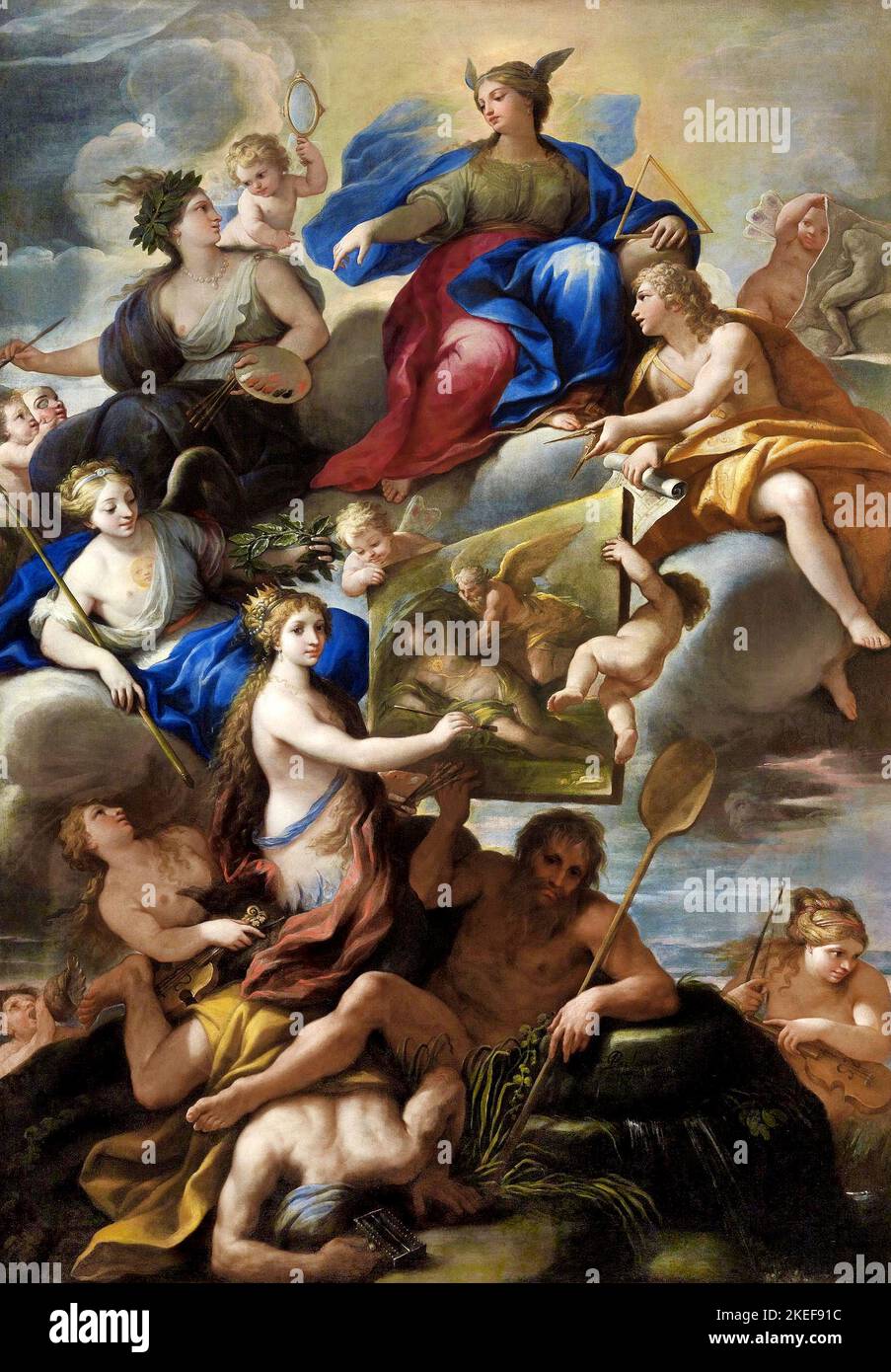 Paolo De Matteis, Allegory of Knowledge and the Arts in Naples, Circa ...