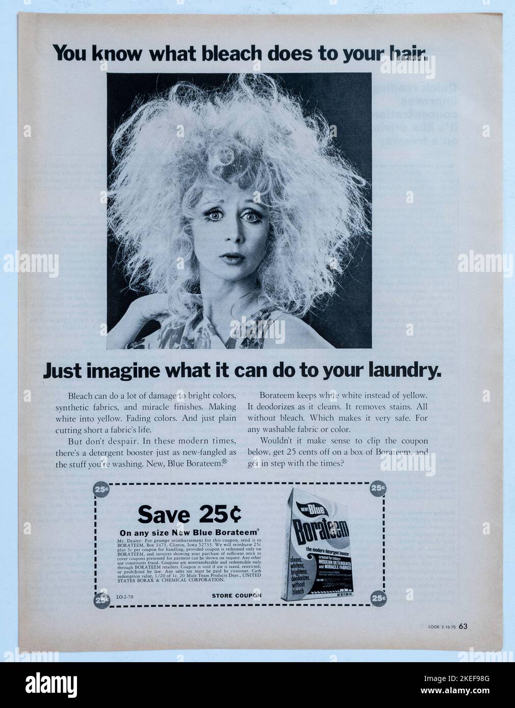 Vintage 10 February 1970 "Look" Magazine Advert, USA Stock Photo - Alamy