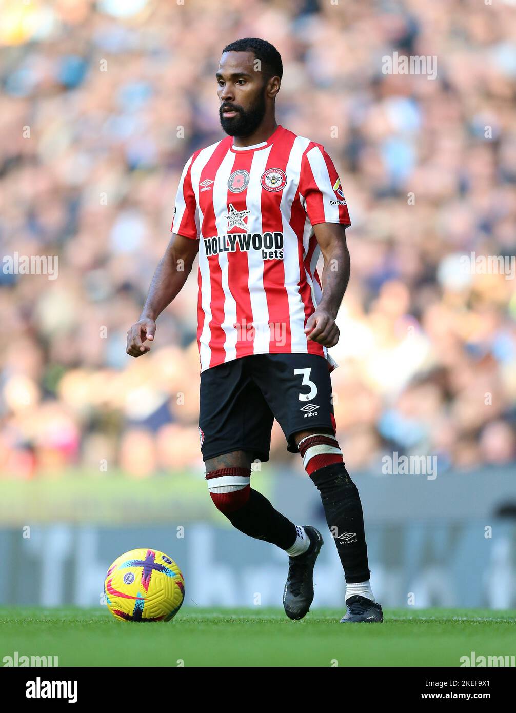 Brentford's Rico Henry during the Premier League match at Etihad ...