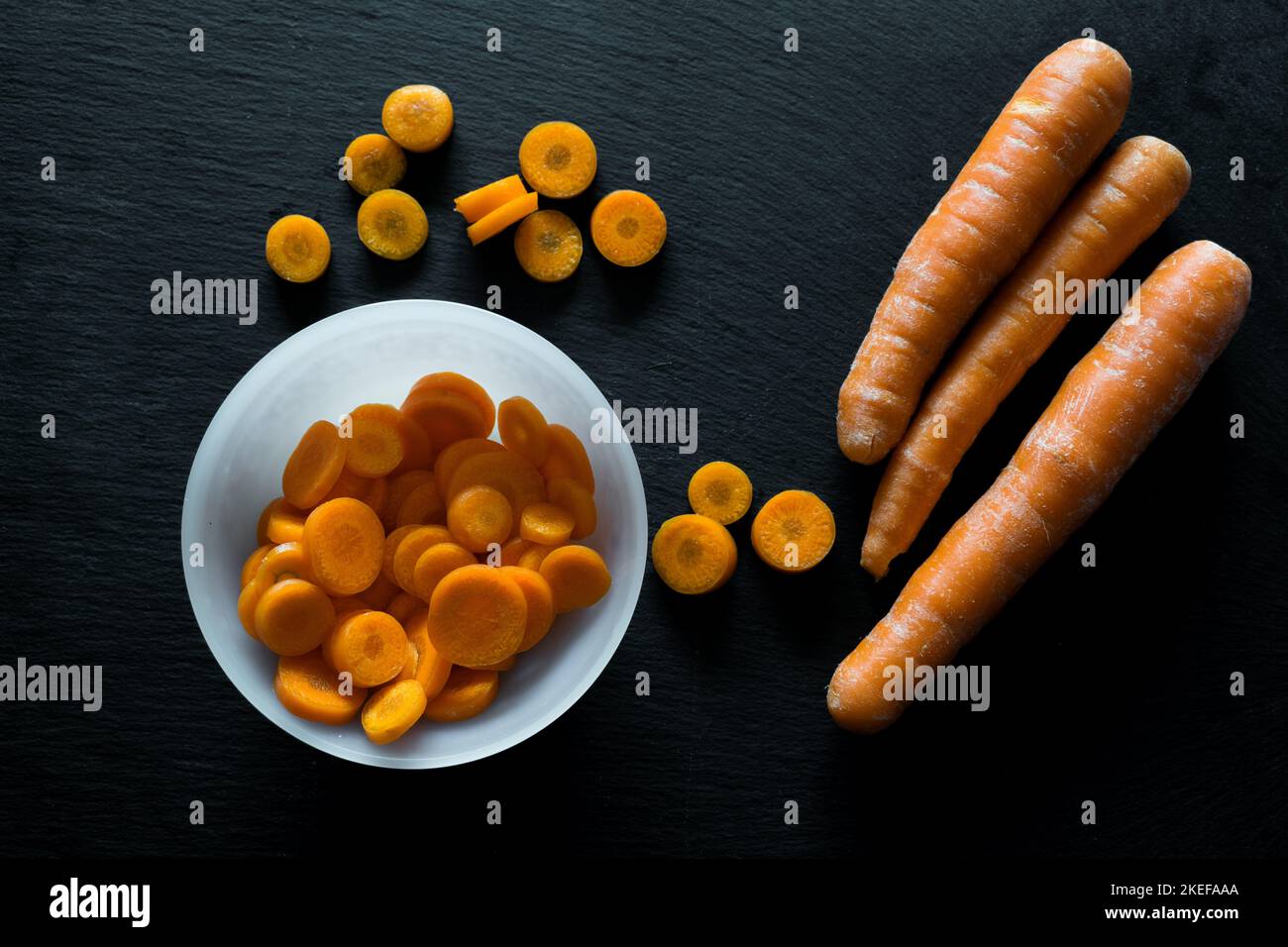 Cut cubes fresh carrot hi-res stock photography and images - Alamy