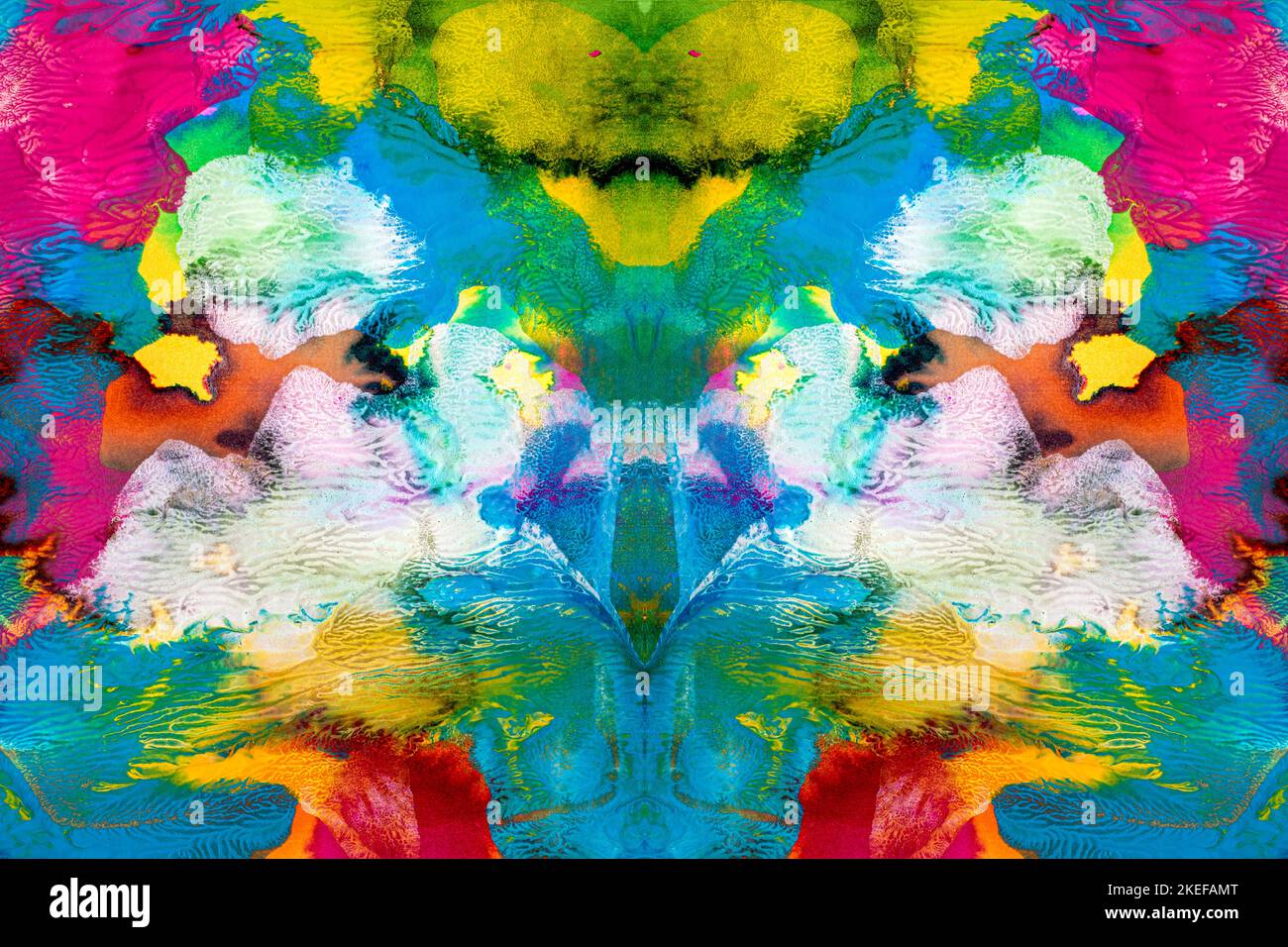Texture created with acrylic paint mixed with organic and whimsical ...
