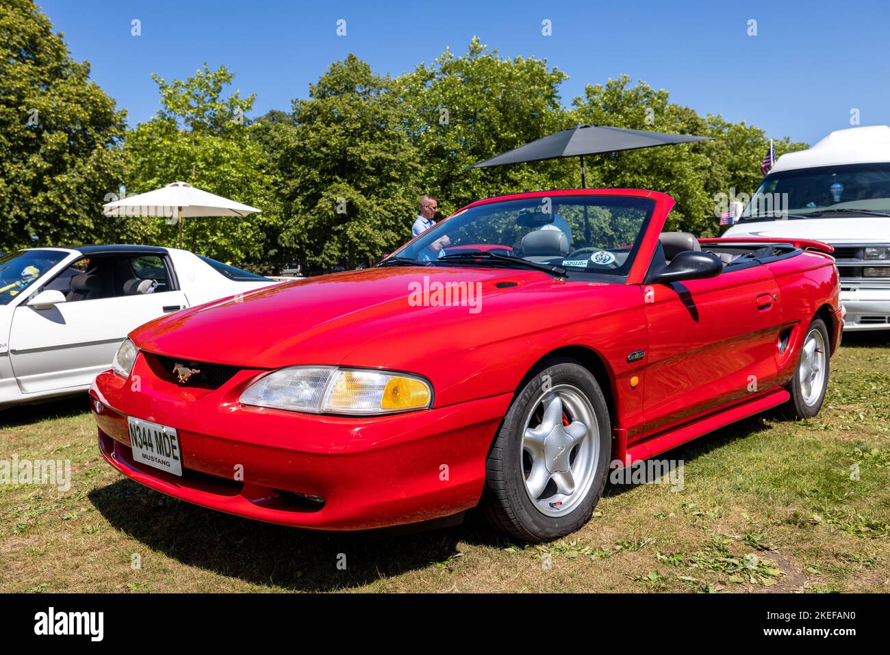 1996 Ford Mustang ‘N344 MDE’ on display at the American Auto Club Rally ...